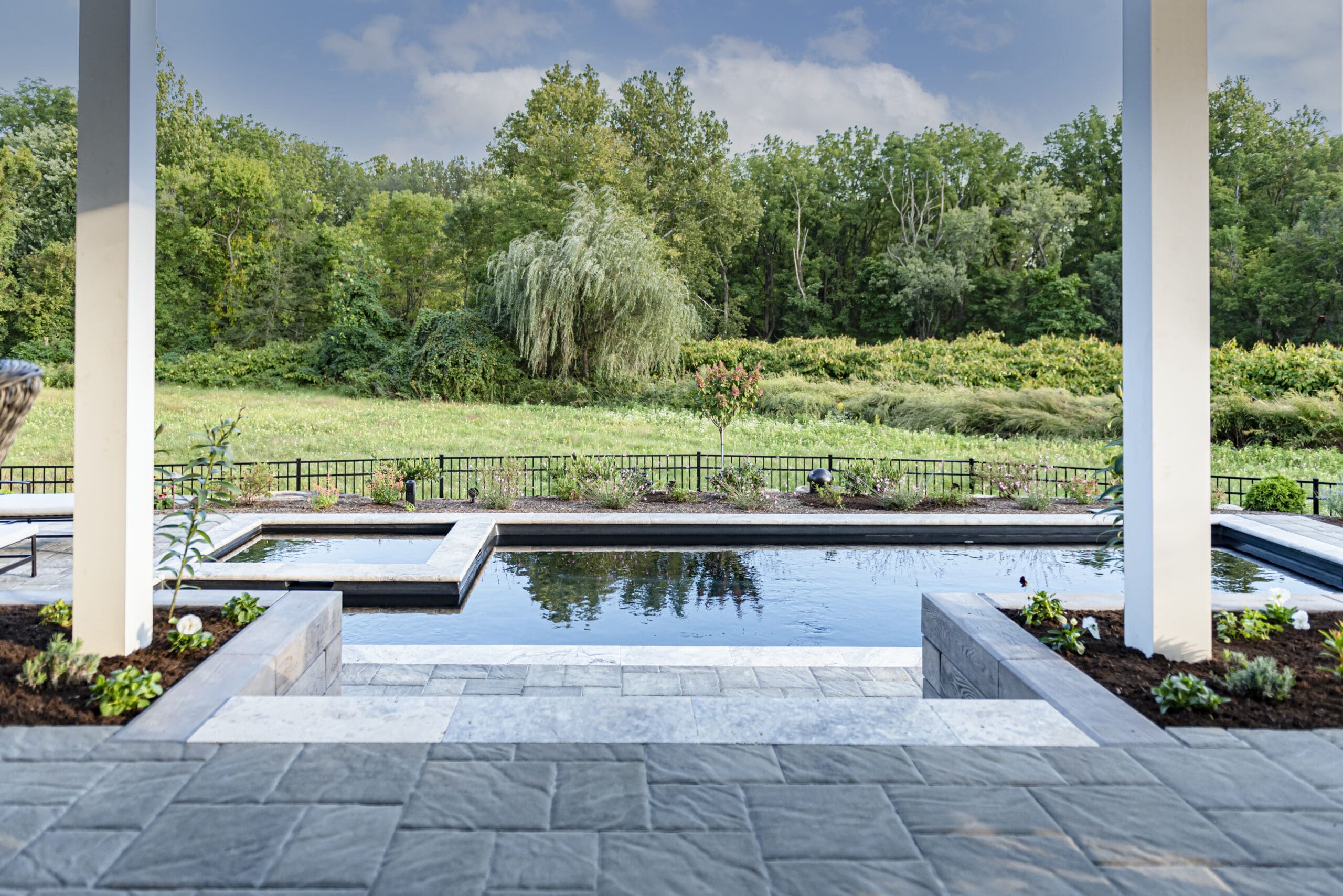 Fiberglass Pool on a Sloped Backyard