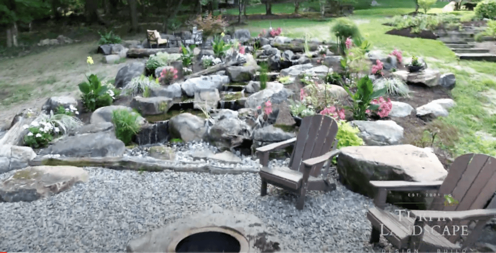 Custom Backyard Water Feature Design in Chester Springs, Pa.